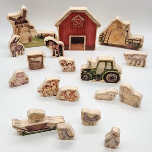Farm Story Blocks Playscape Storytelling Sensory Blocks All Natural and ...