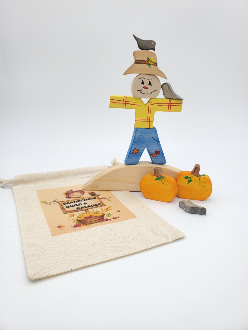 Build and Balance Scarecrow Great Fall Toy for Boys and | Etsy