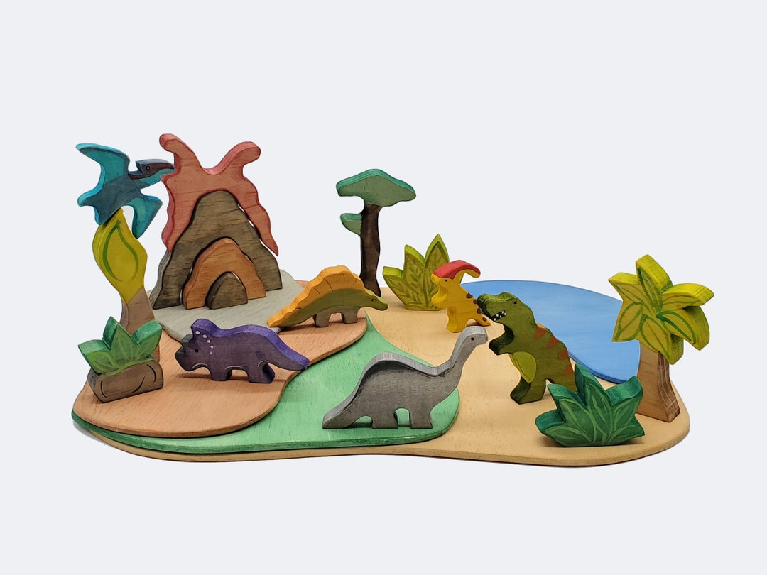 Volcano Valley Small World Playscape - Dinosaurs/prehistoric/trees ...