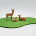 Acorn Alley Playscape With Squirrel, & Deer Family - Handcrafted Wooden ...