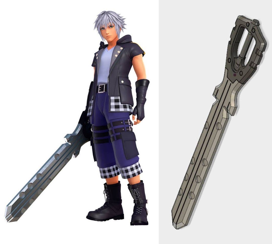 Riku Keyblade kingdom Hearts 3D MODEL STL - Etsy