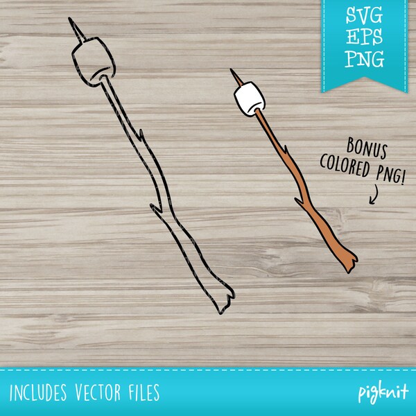 Marshmallow on Stick - Etsy