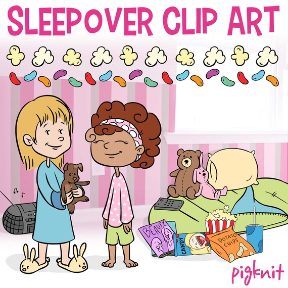 Kids Slumber Party Clipart