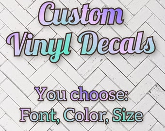 Custom Vinyl Decals - Etsy