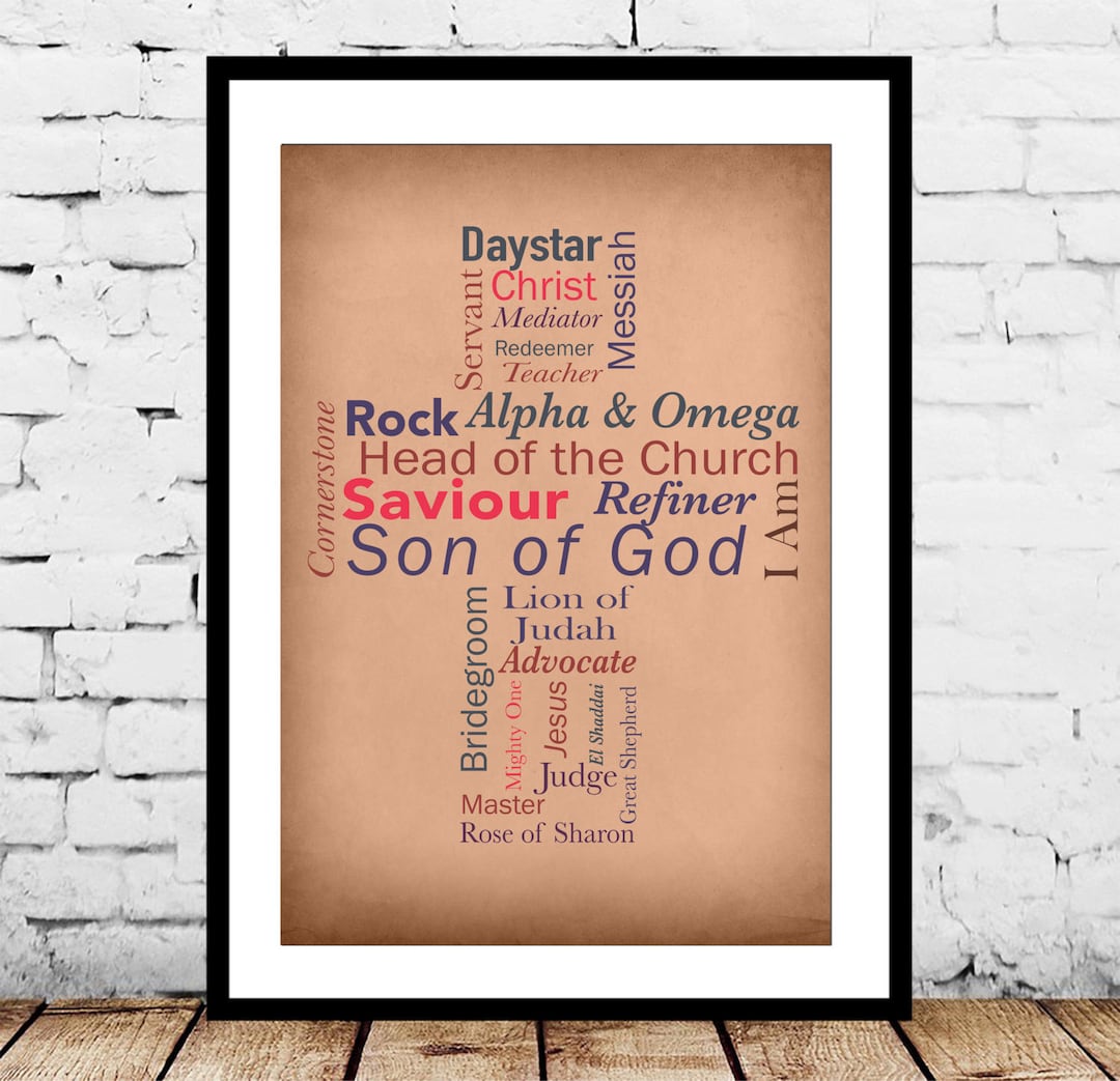 Cross With Names of God - Etsy