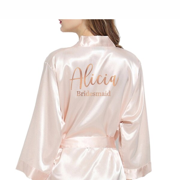 Satin Robe - Etsy