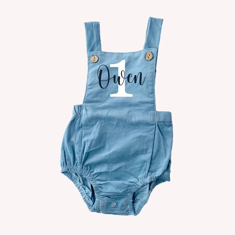 Green Romper for Little Boy - Etsy