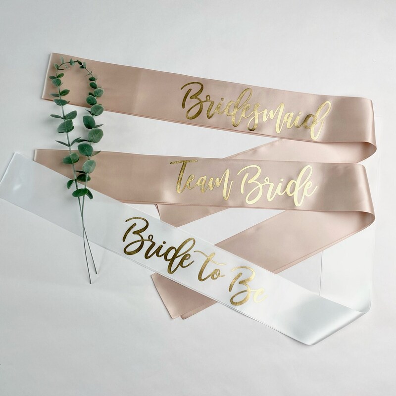 Bridesmaid Sash - Etsy