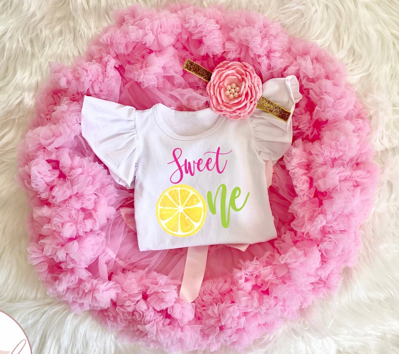 Sweet One Pink Lemonade Watercolor Personalized 1st Birthday | Etsy