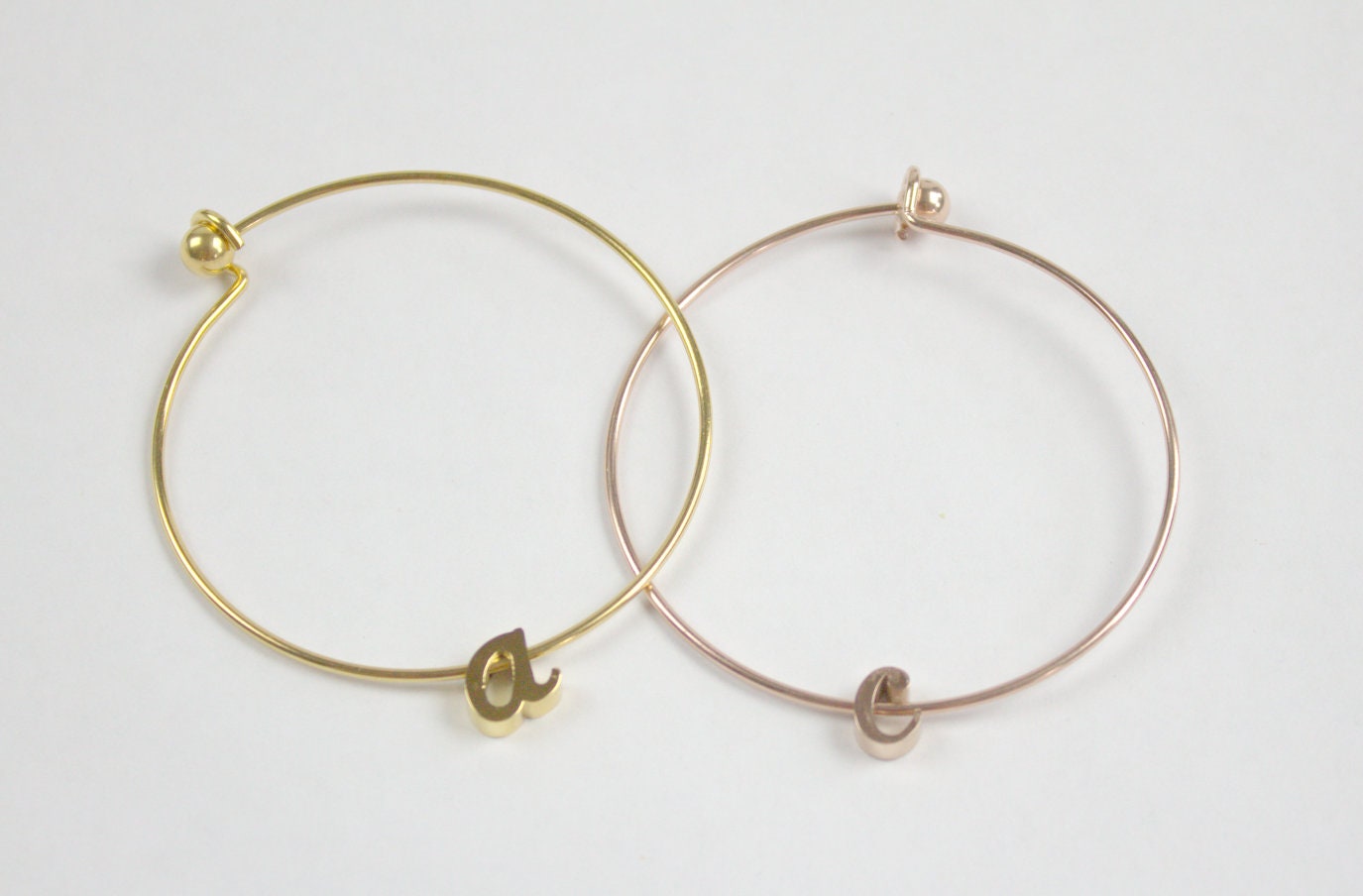 Personalized Initial Bracelet Gift Bangle Bracelet Gift for | Etsy