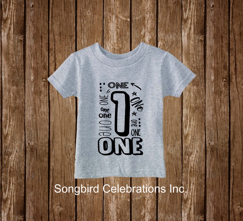 First Birthday Boy Shirt 1st Birthday Boy Shirt One Word 1 Shirt 1st ...