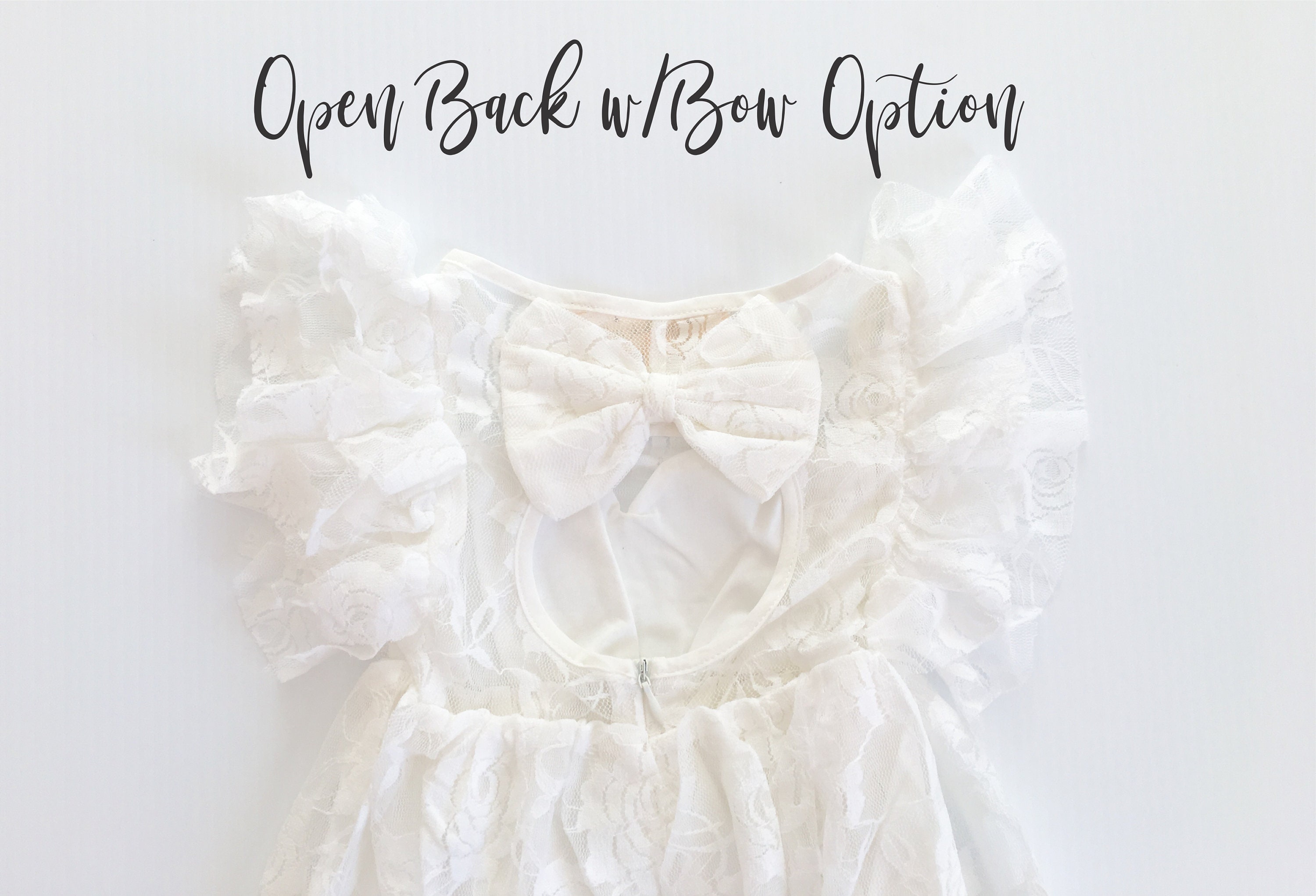 Long Lace Flower Girl Dress With Floral Sash and Matching | Etsy