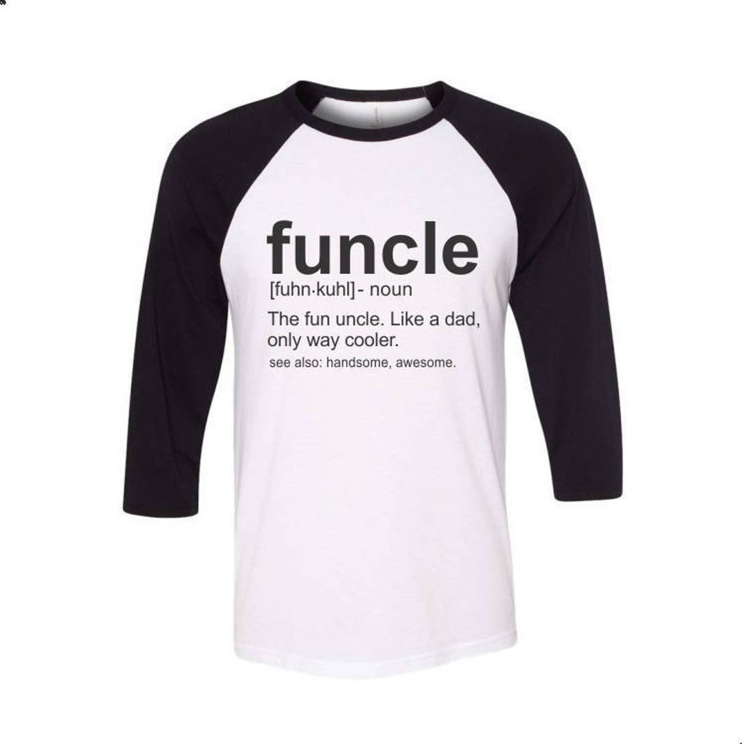 Funcle Definition Shirt Fun Uncle Funny Uncle Baseball Raglan - Etsy