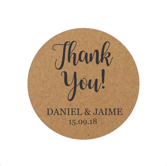 Personalized Thank You Labels