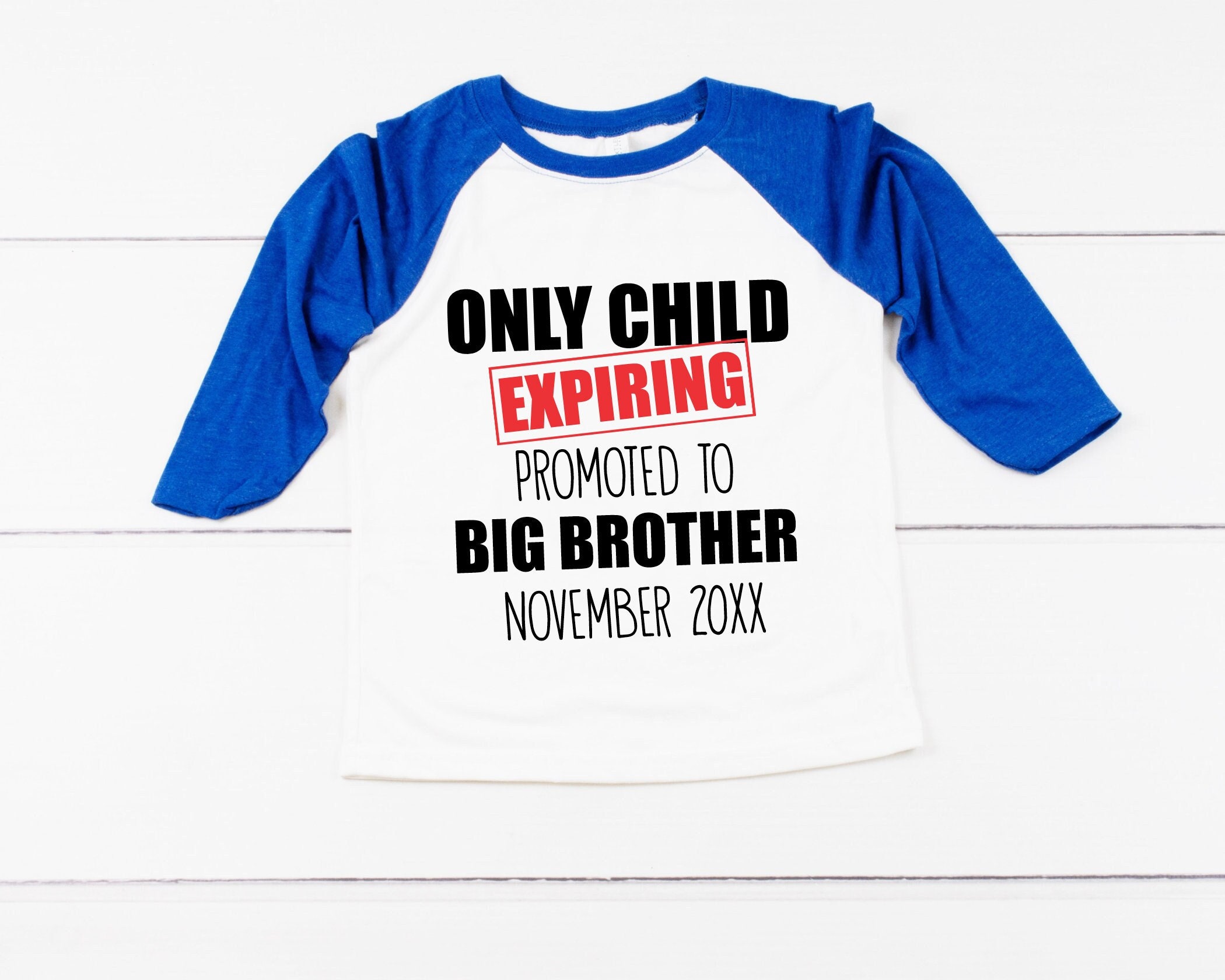 Only Child Big Brother Long Sleeve - Etsy