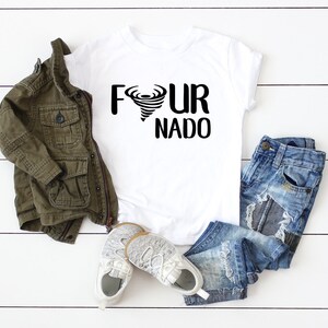 Fournado Four Nado 4th Birthday Boy Shirt Fourth Birthday Boy Shirt ...