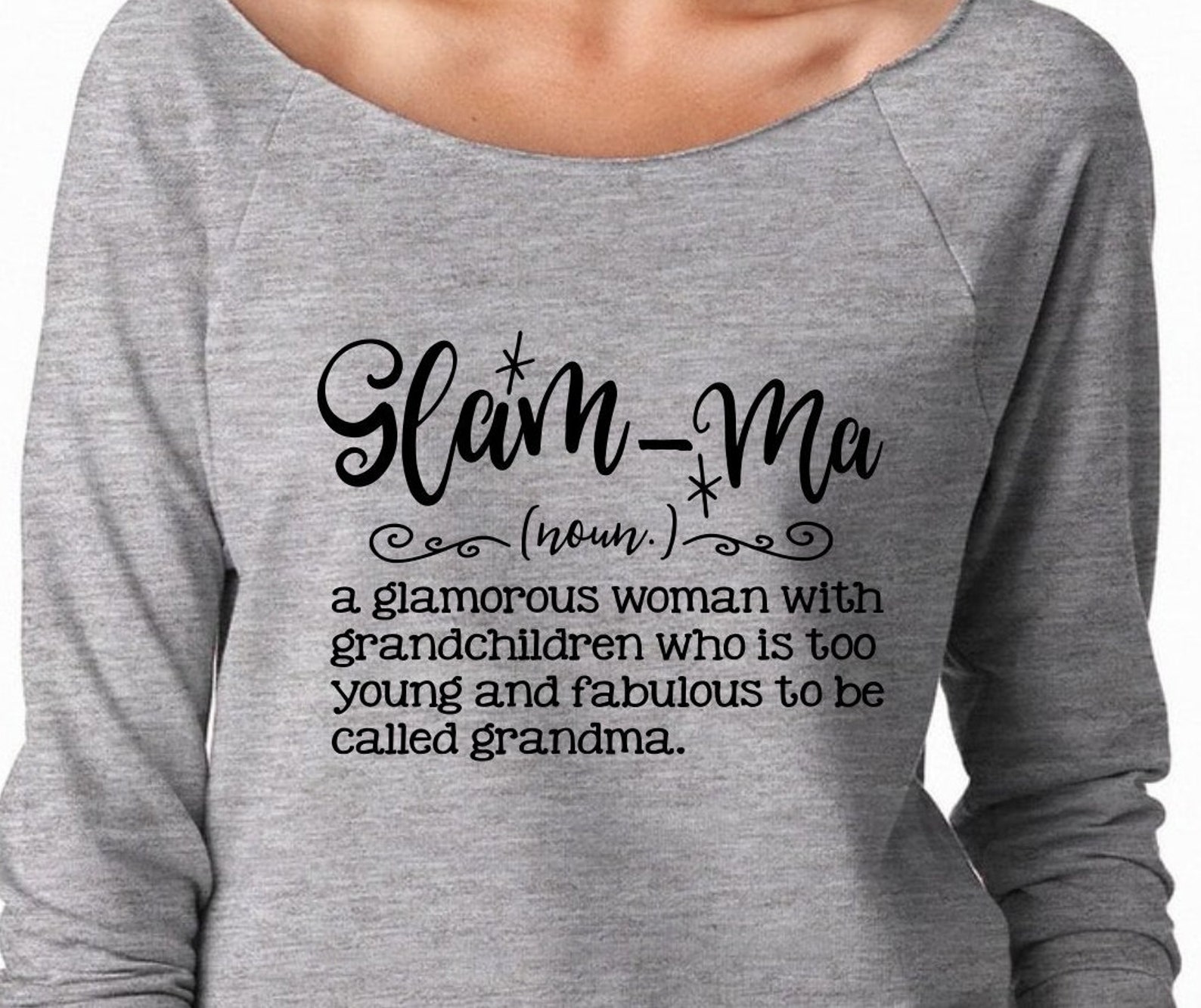 Glam-ma Definition Shirt Funny Grandma Shirt Mother in Law | Etsy