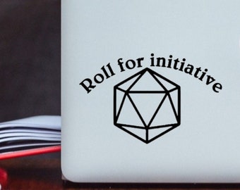 Roll for Initiative Decal - Etsy