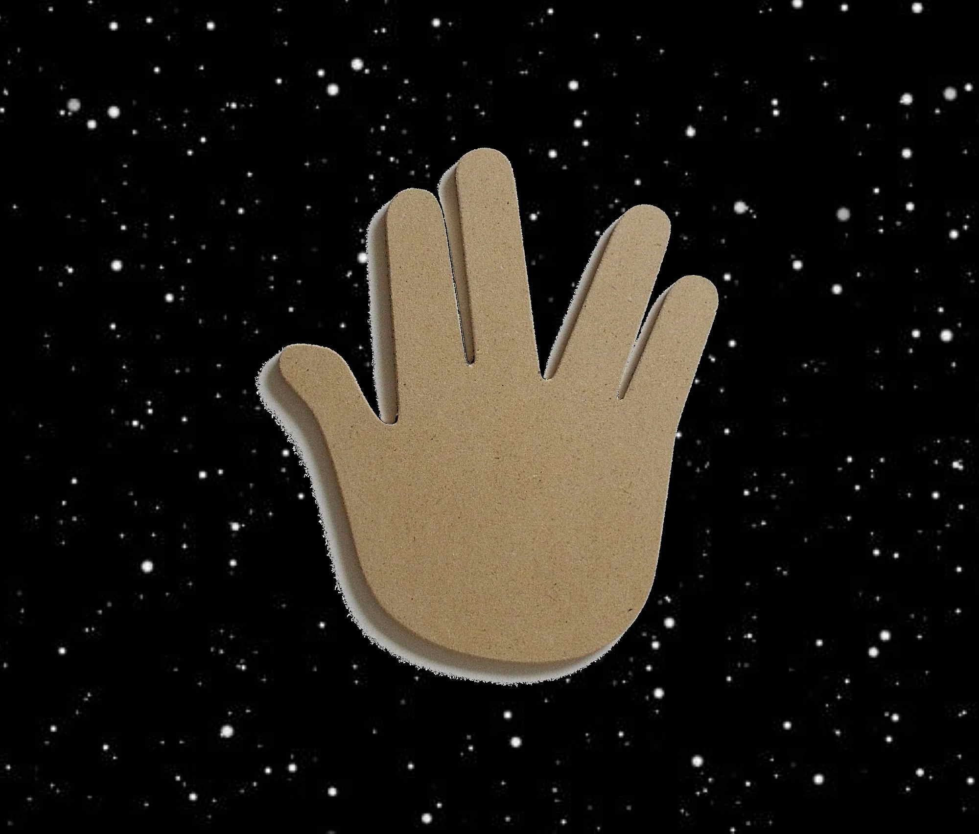 Vulcan Greeting / Parting Hand Salute Spock Hand Mr Spock | Etsy