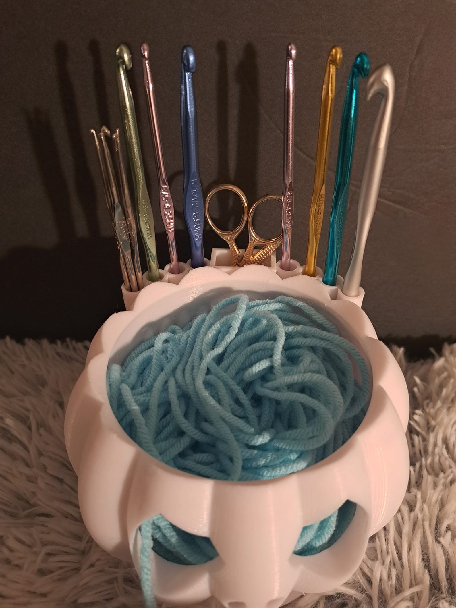 Skeleton Yarn Bowl,crochet Yarn Bowl,pumpkin Bowl,yarn Gifts,crochet ...