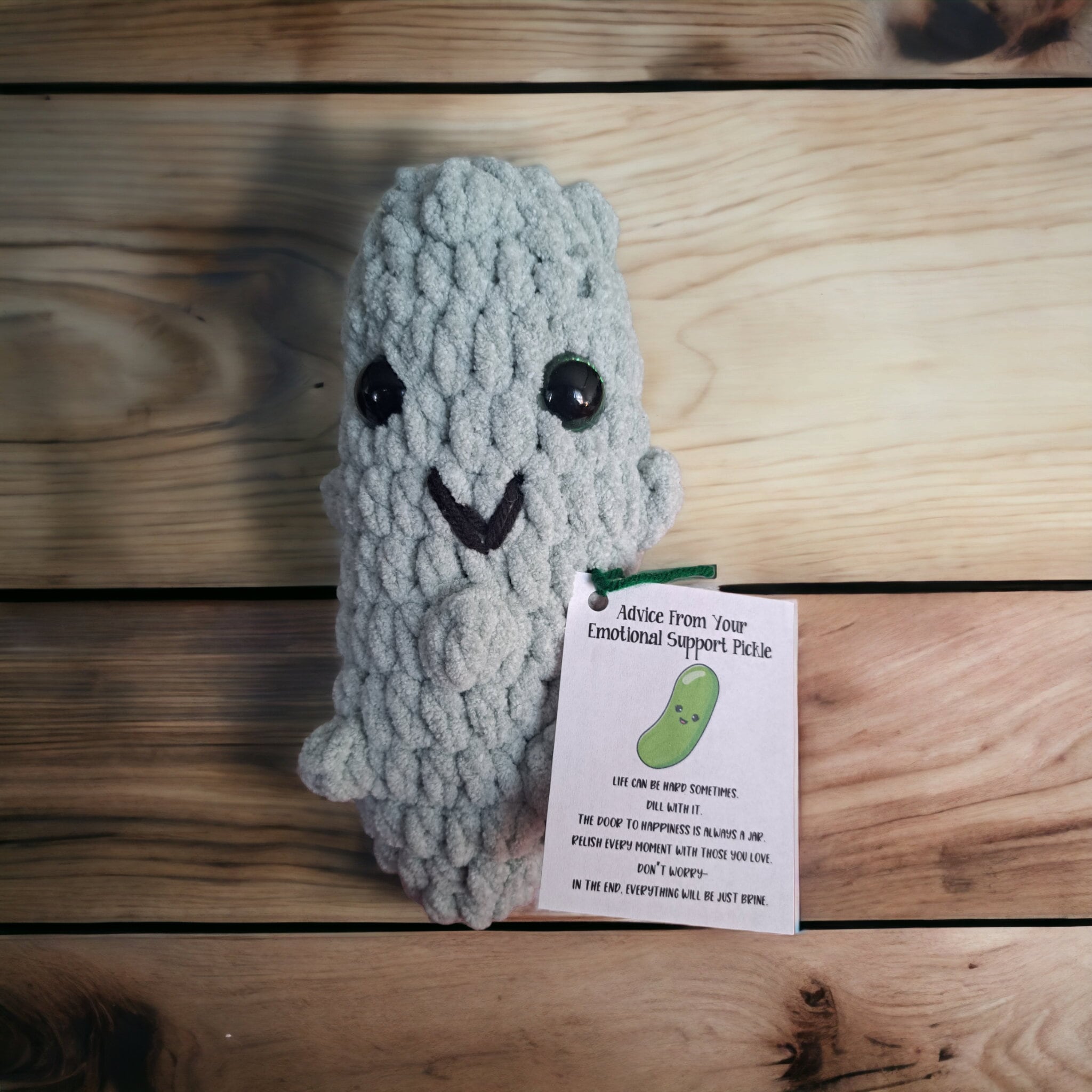 Emotional Support Pickles, Crochet Pickles, Knitted Pickles, Happy ...