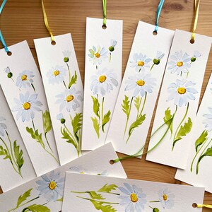 Daisies Bookmarks/3 Hand Painted Watercolour Bookmarks/daisy Flowers ...