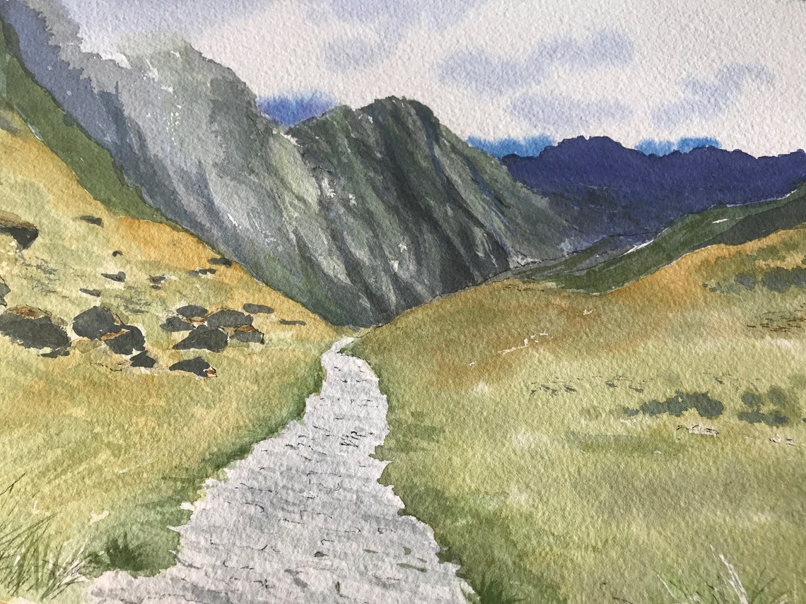 Andean Mountains/original Watercolour Painting/inca Trail in - Etsy