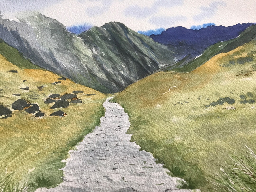 Andean Mountains/original Watercolour Painting/inca Trail in Peruvian ...