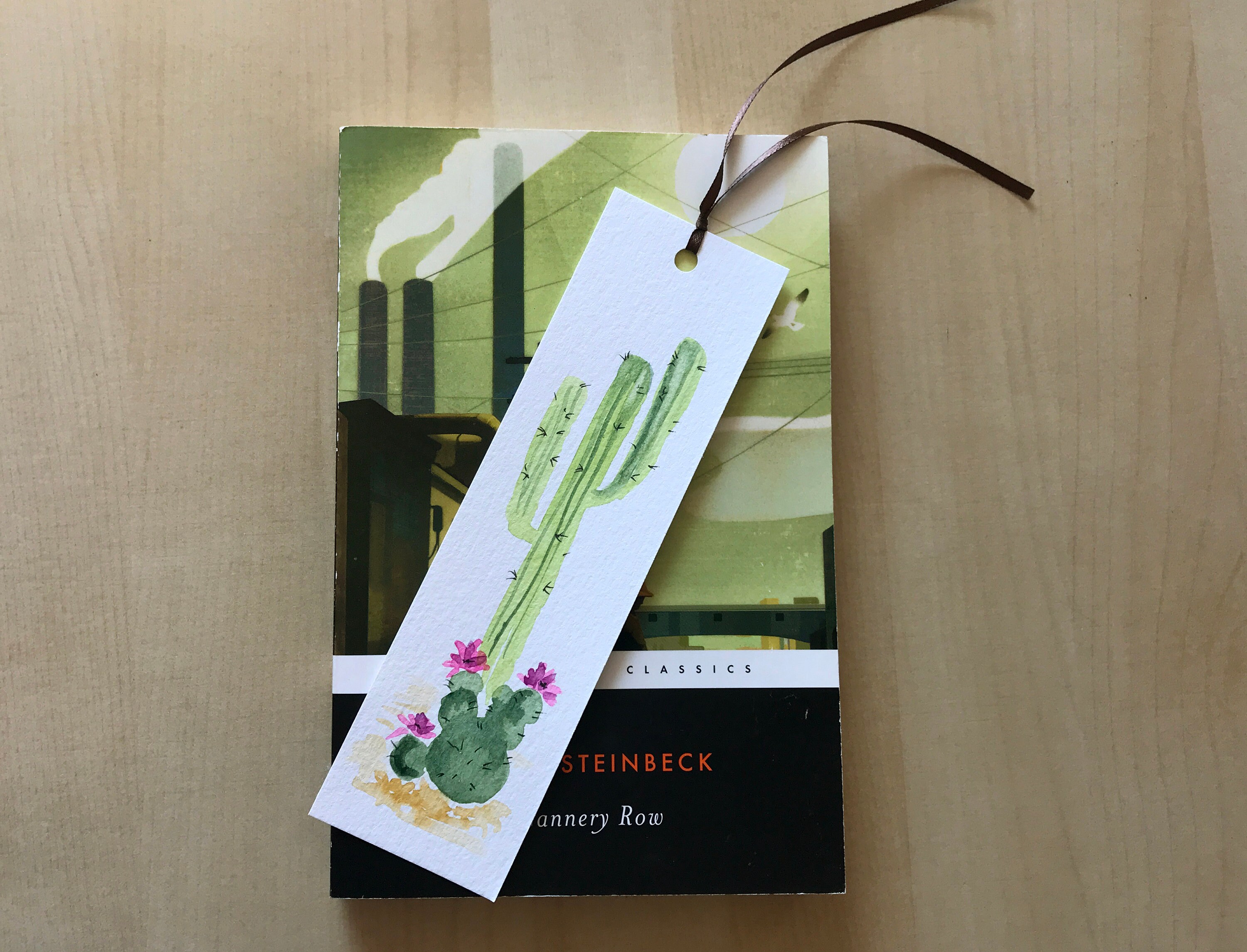 Desert Plants/3 Hand Painted Bookmarks/set of 3/succulent Plants/bird ...