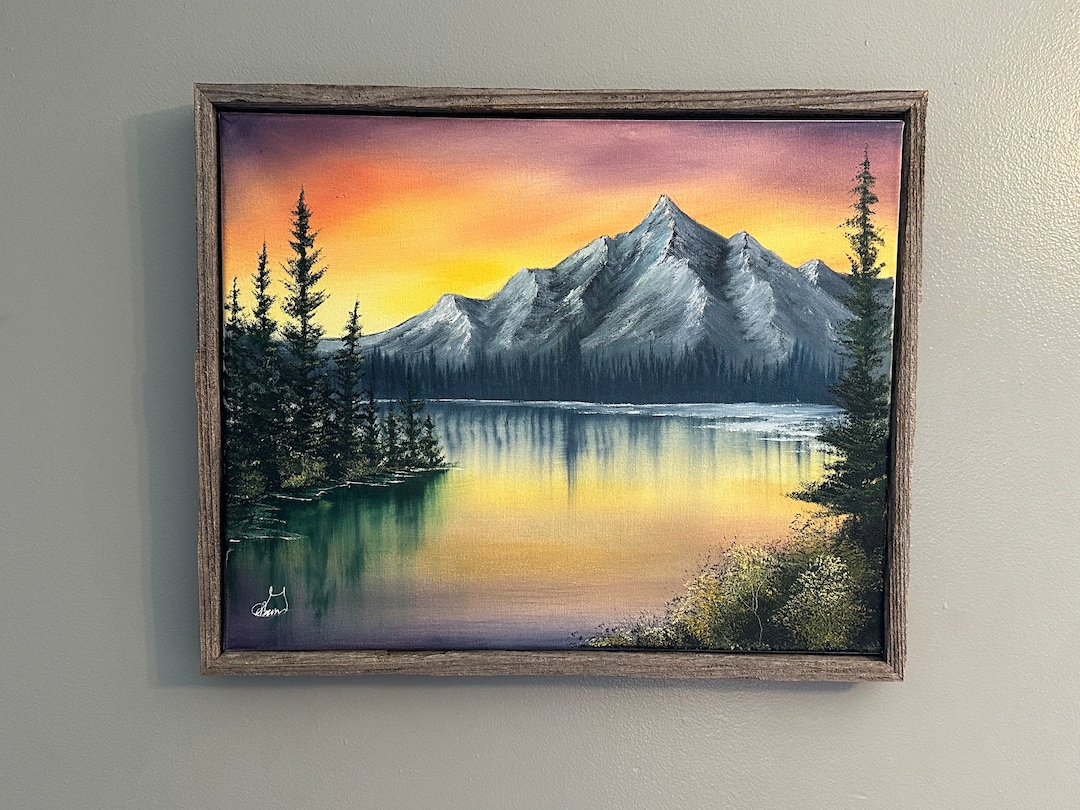 Vistascapes Landscape Oil Painting 0006 tranquil Dawn 16x20 With Frame ...