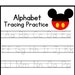 Mickey Inspired Alphabet Tracing| Worksheet| Atoz| Kids Preschool ...