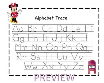 Kids Alphabet Tracing - Etsy