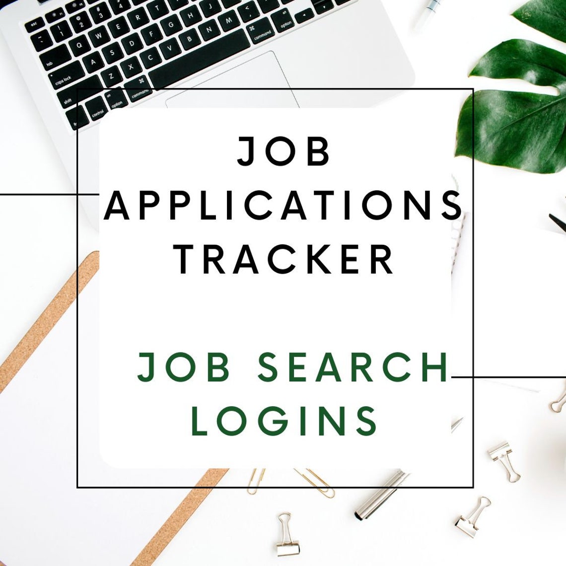 Job Search Organizer Set/job Application Tracker/job Search Logins/job ...