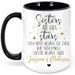 Sisters Are Like Stars Mug, Sister Birthday Gift, Personalized Sisters ...