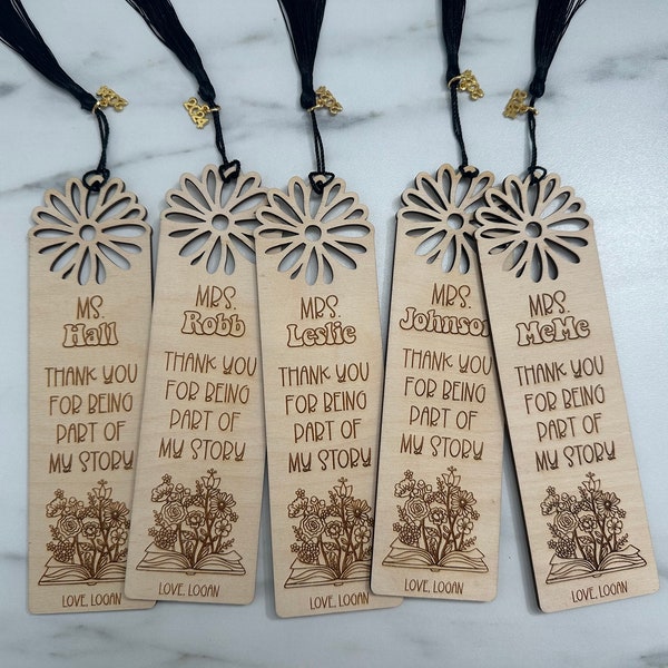 Thank You Bookmark - Etsy