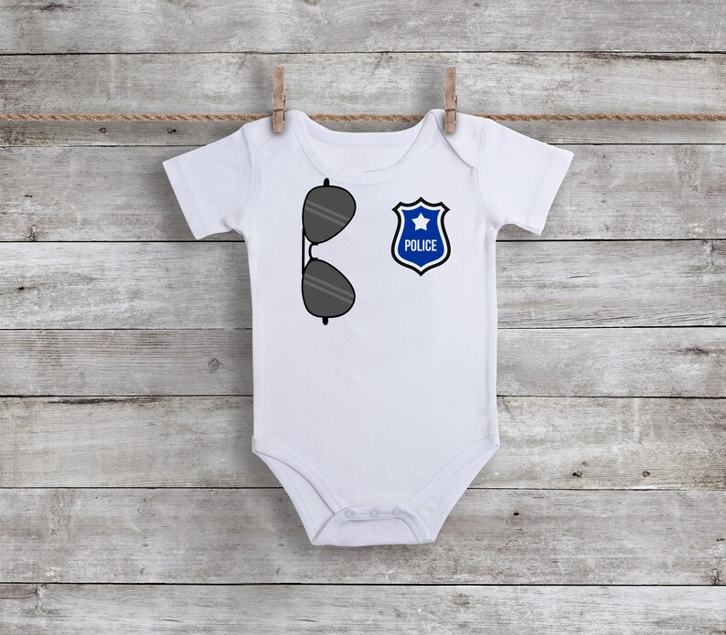 Baby Police Officer Aviators and Badge Funny Officer Baby - Etsy