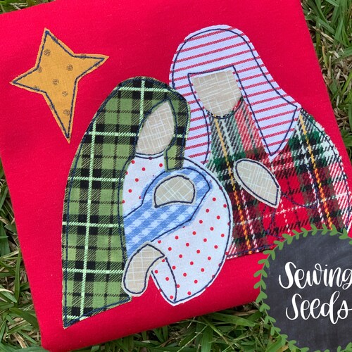 Nativity Christmas Applique Embroidery Design INSTANT - Etsy