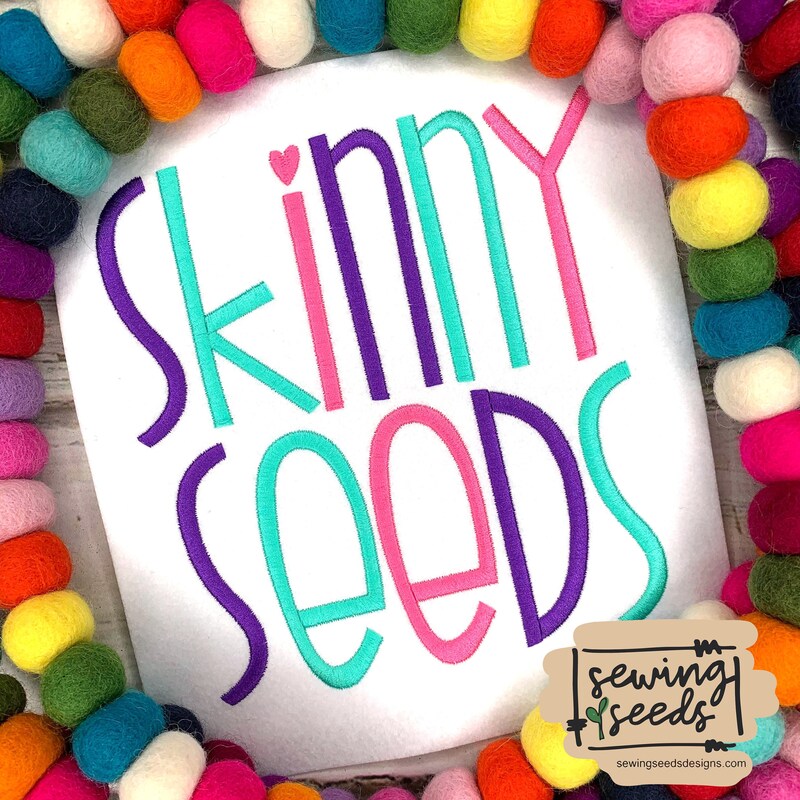 Skinny Font - Etsy