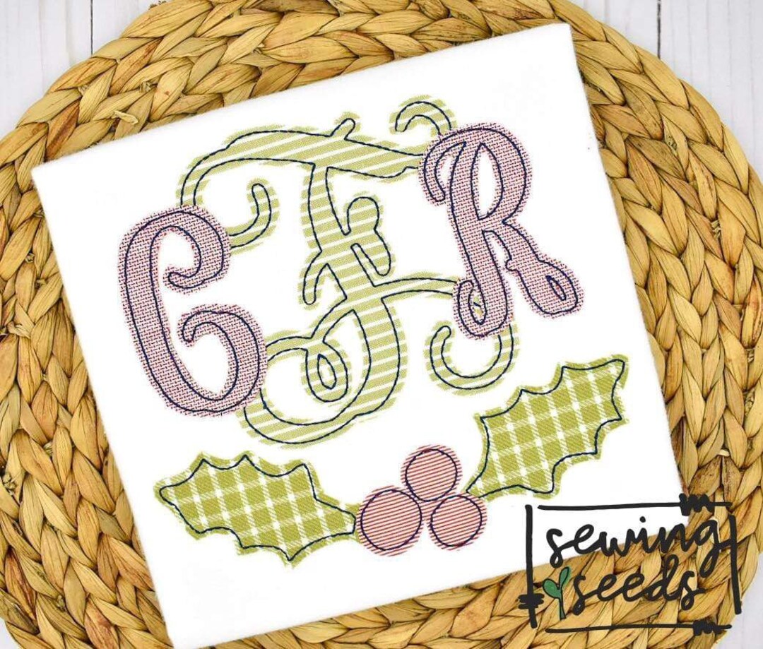 Christmas Holly Applique Embroidery Design ***INSTANT DOWNLOAD - Etsy