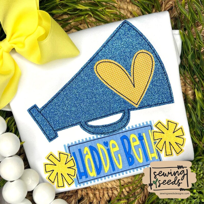 Cheerleader Applique - Etsy