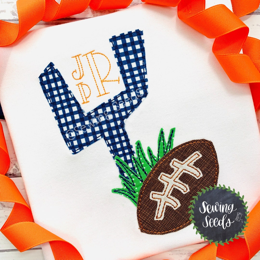 Football Field Goal Applique Embroidery Design File ***INSTANT DOWNLOAD ...