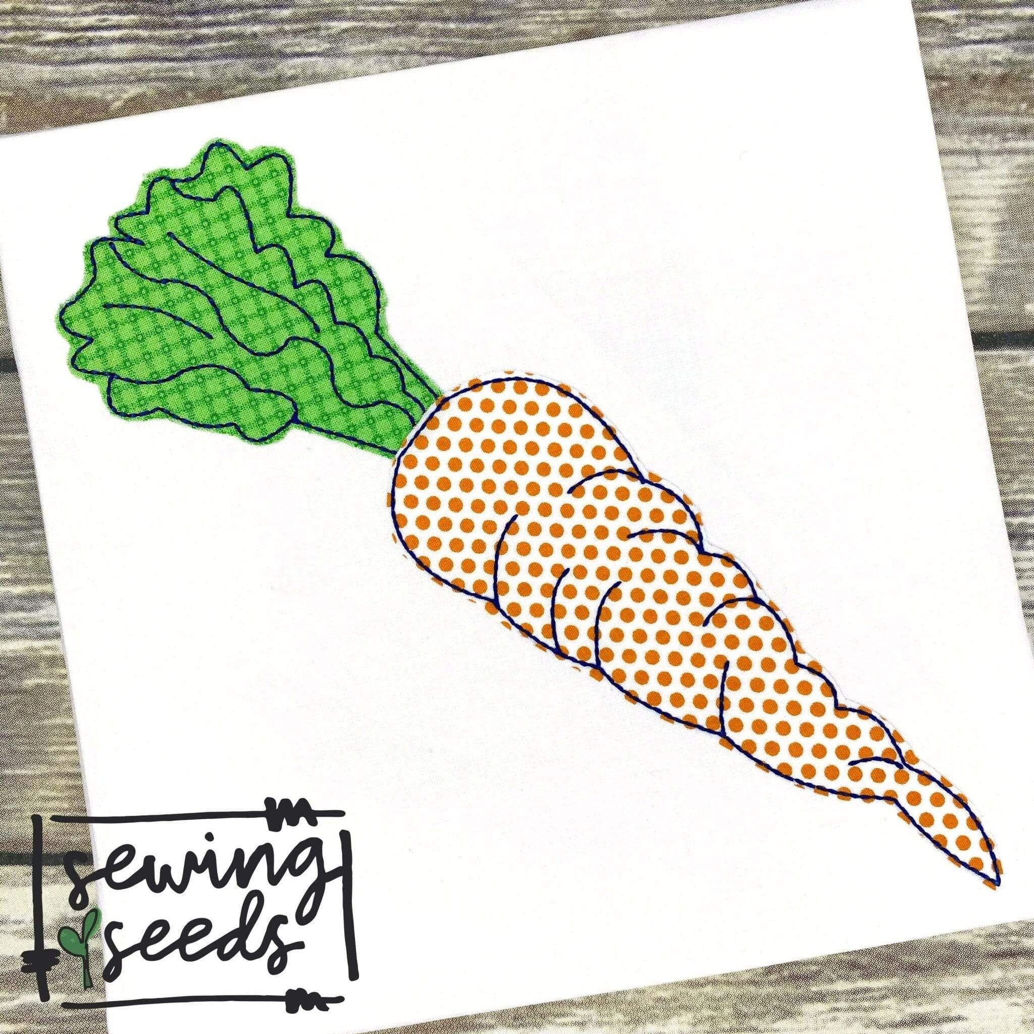 Carrot Applique Design File ***INSTANT DOWNLOAD - Etsy