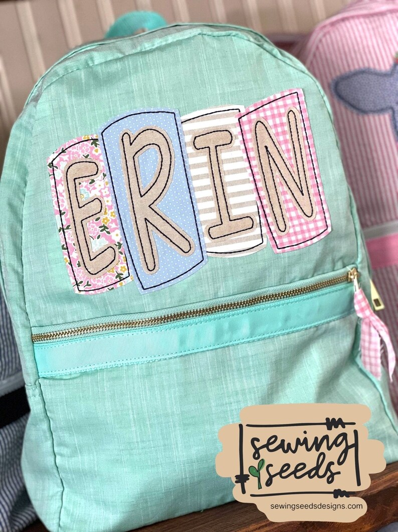 Block Seeds Applique Font Embroidery Design ***INSTANT DOWNLOAD - Etsy
