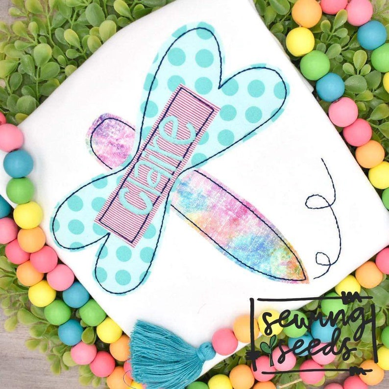 Dragonfly Applique Embroidery Design INSTANT DOWNLOAD - Etsy