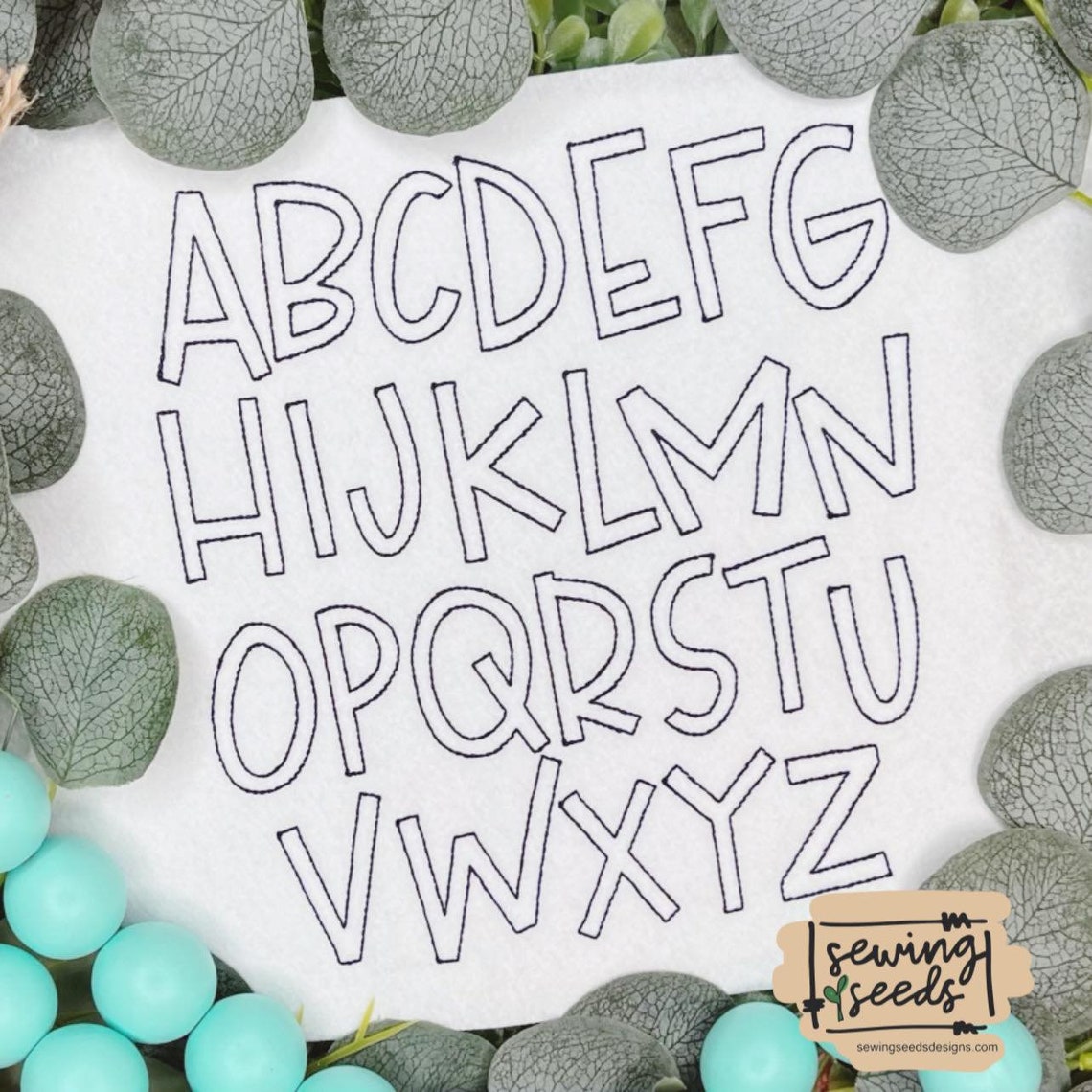 Mango Seeds APPLIQUE Font Embroidery Design ***INSTANT DOWNLOAD - Etsy