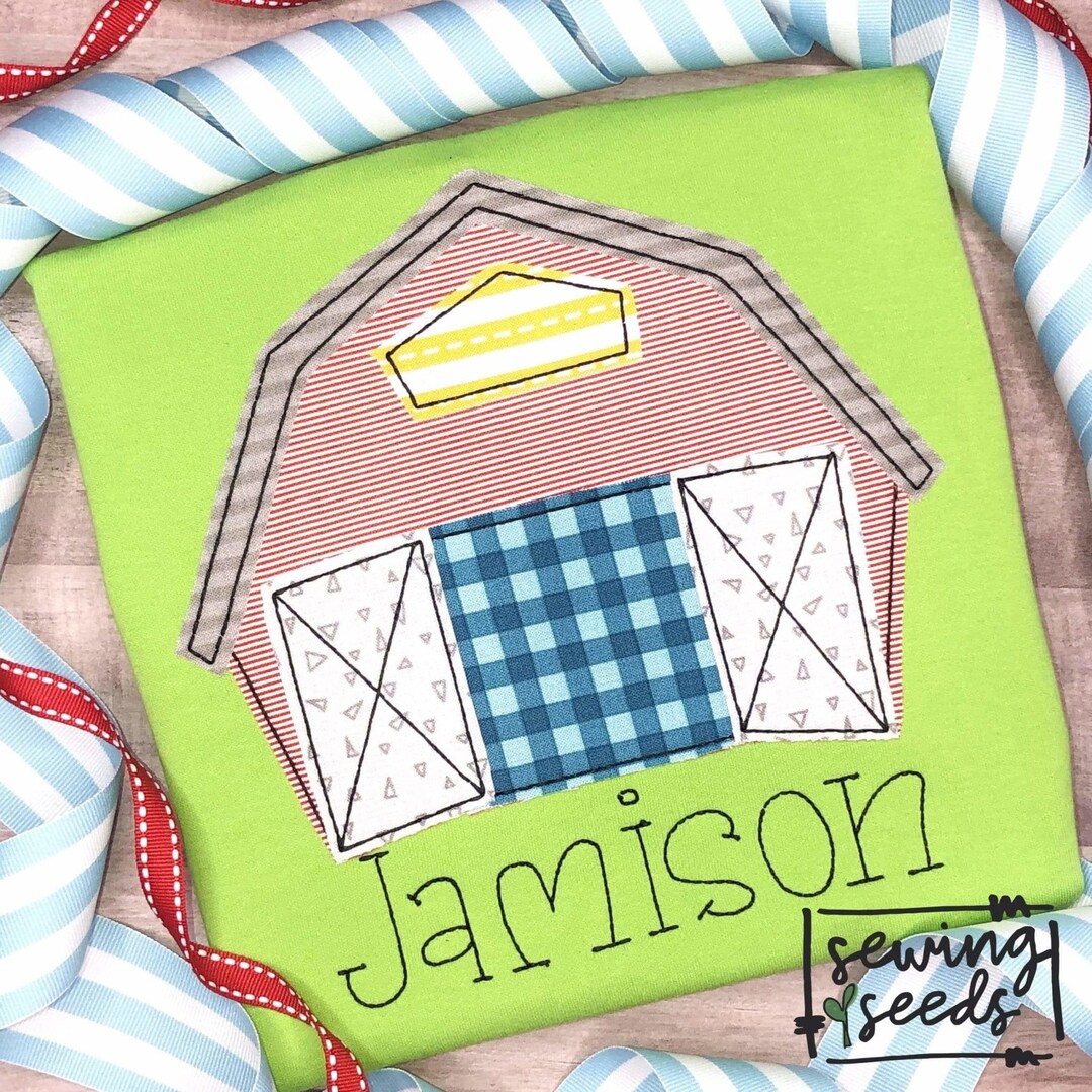 Barn Applique Embroidery Design ***INSTANT DOWNLOAD - Etsy