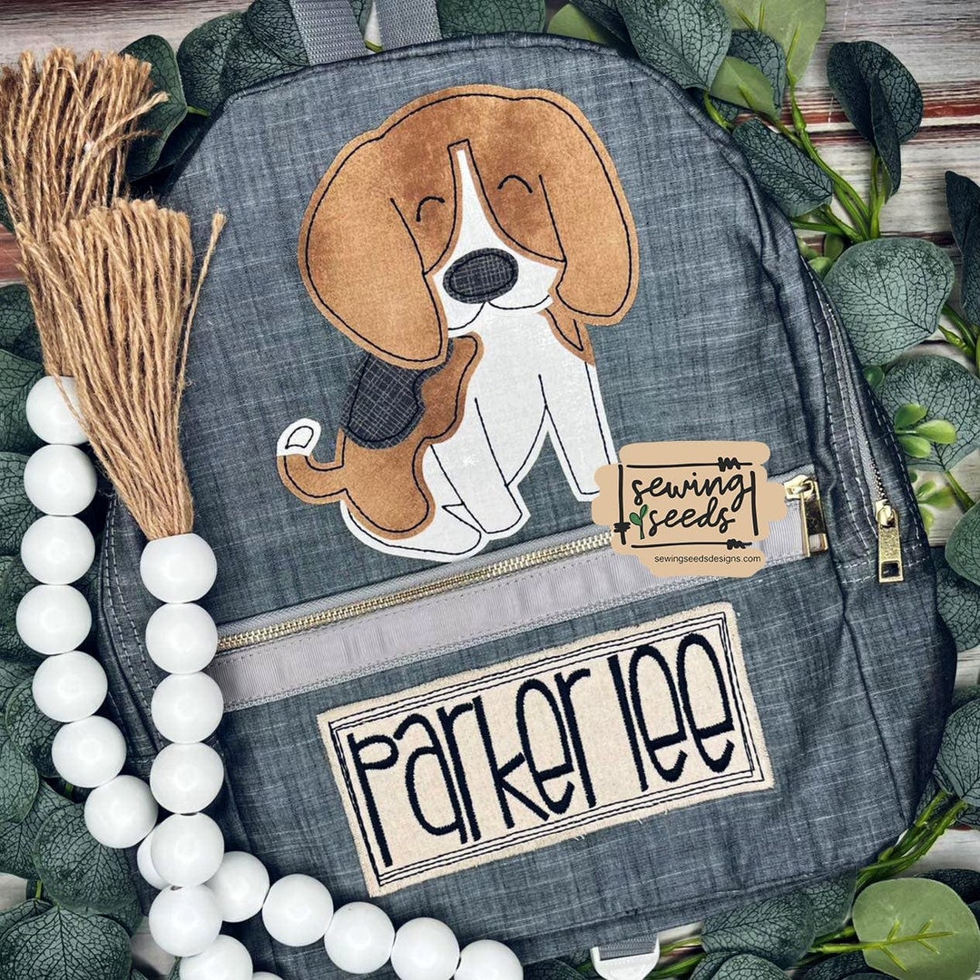 Beagle Dog Applique Embroidery Design INSTANT DOWNLOAD - Etsy