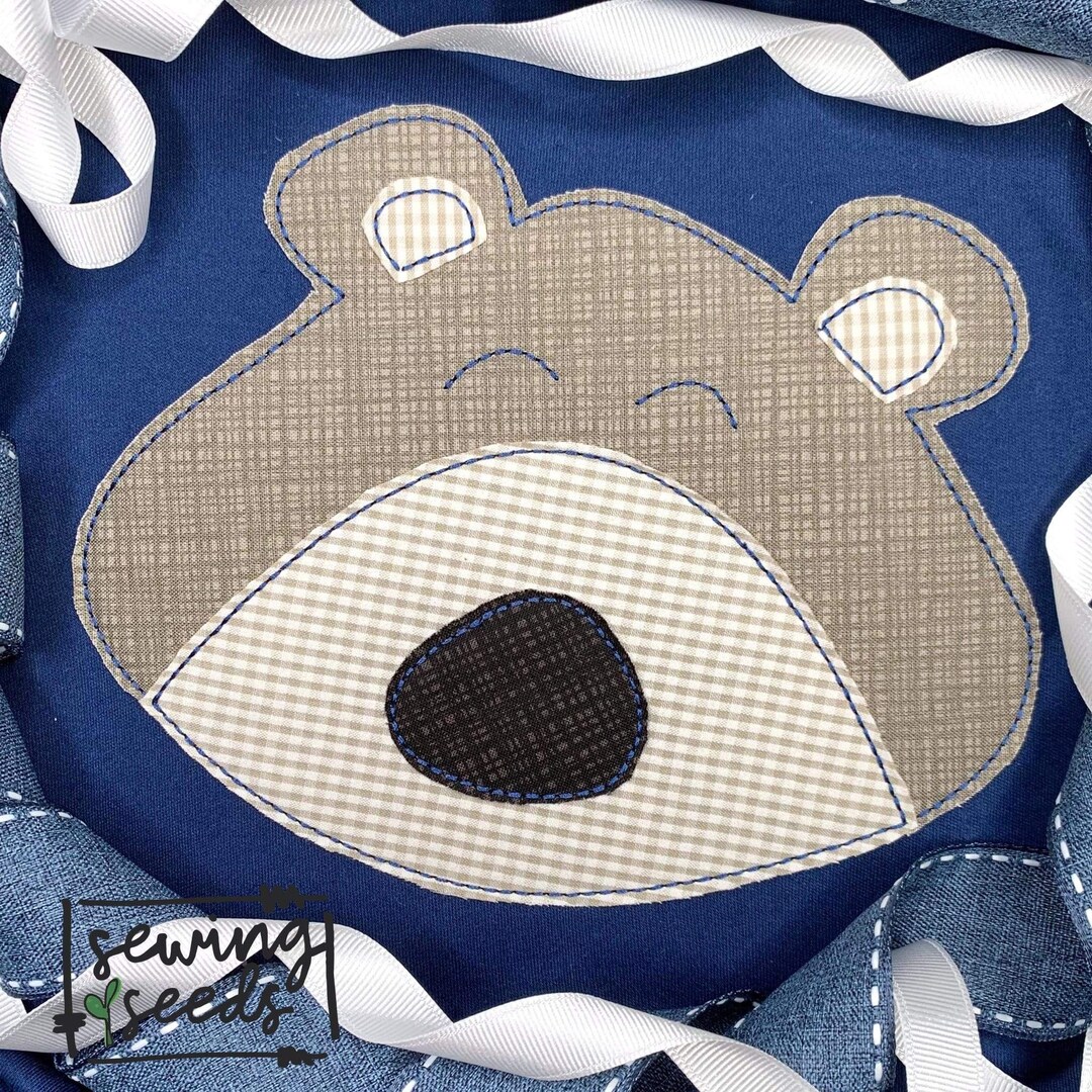 Bear Applique Design File INSTANT DOWNLOAD - Etsy