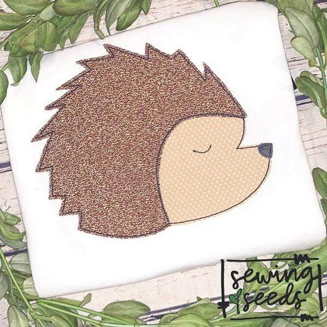 Hedgehog Applique Embroidery Design ***INSTANT DOWNLOAD - Etsy