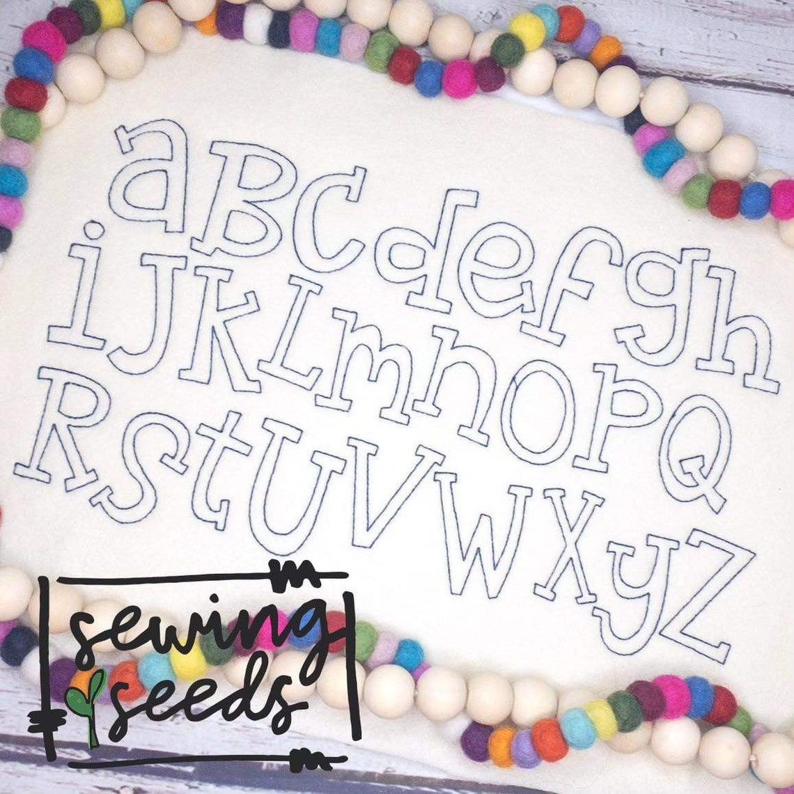 Funky Seeds Applique Font Embroidery Design ***INSTANT DOWNLOAD - Etsy
